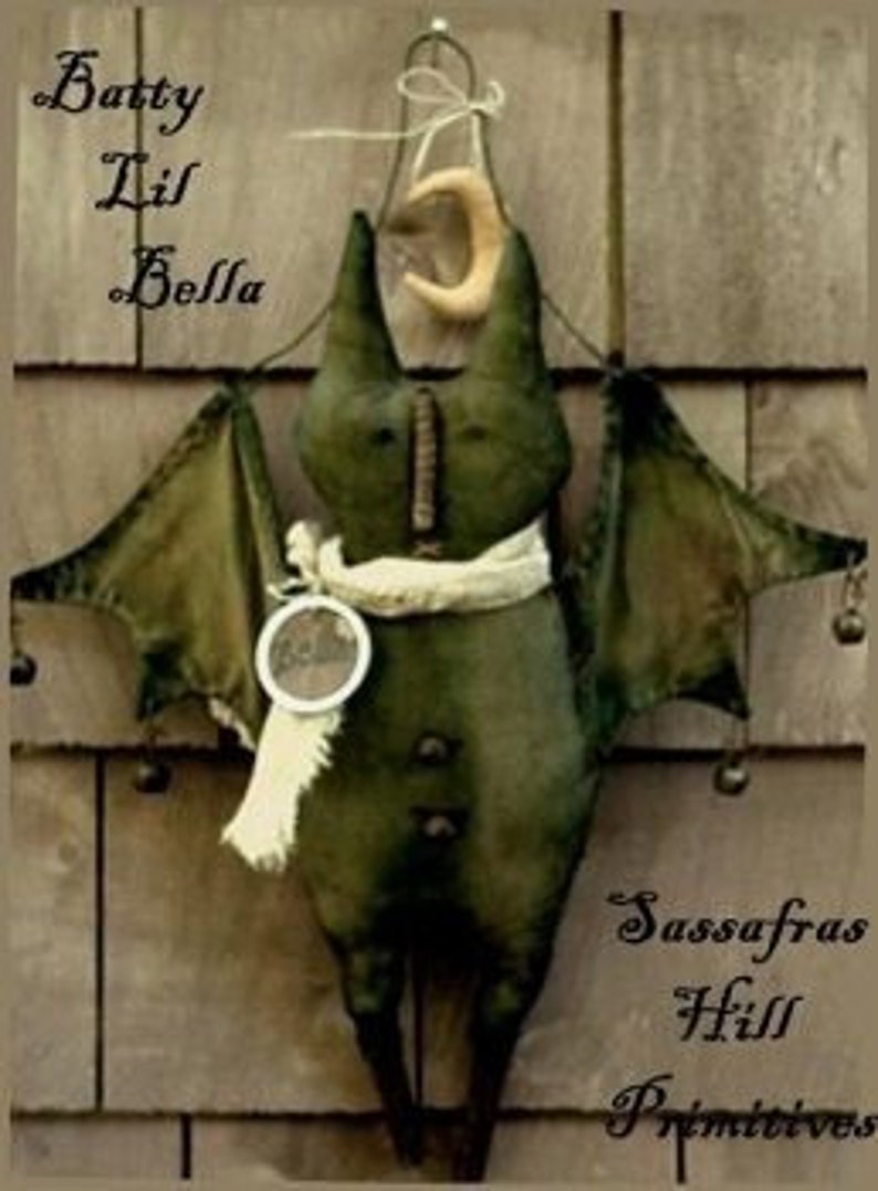 PDF E Pattern INSTANT DOWNLOAD Primitive Bat Batty Lil Bella - Etsy