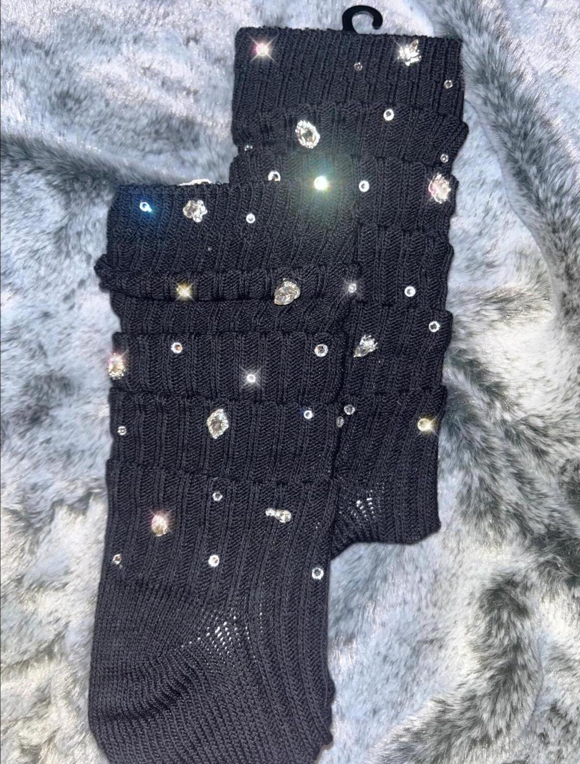 Custom Bedazzled Slouch Socks – Your Style, Your Sparkle! - Etsy