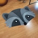 Raccoon Rug, Hand Tufted Rug - Etsy