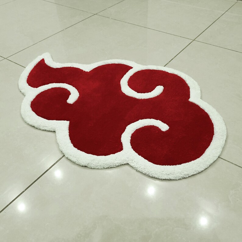 Akatsuki Cloud Rug, Naruto Rug, Anime Rug, Custom Rug, Handmade Rug, - Etsy