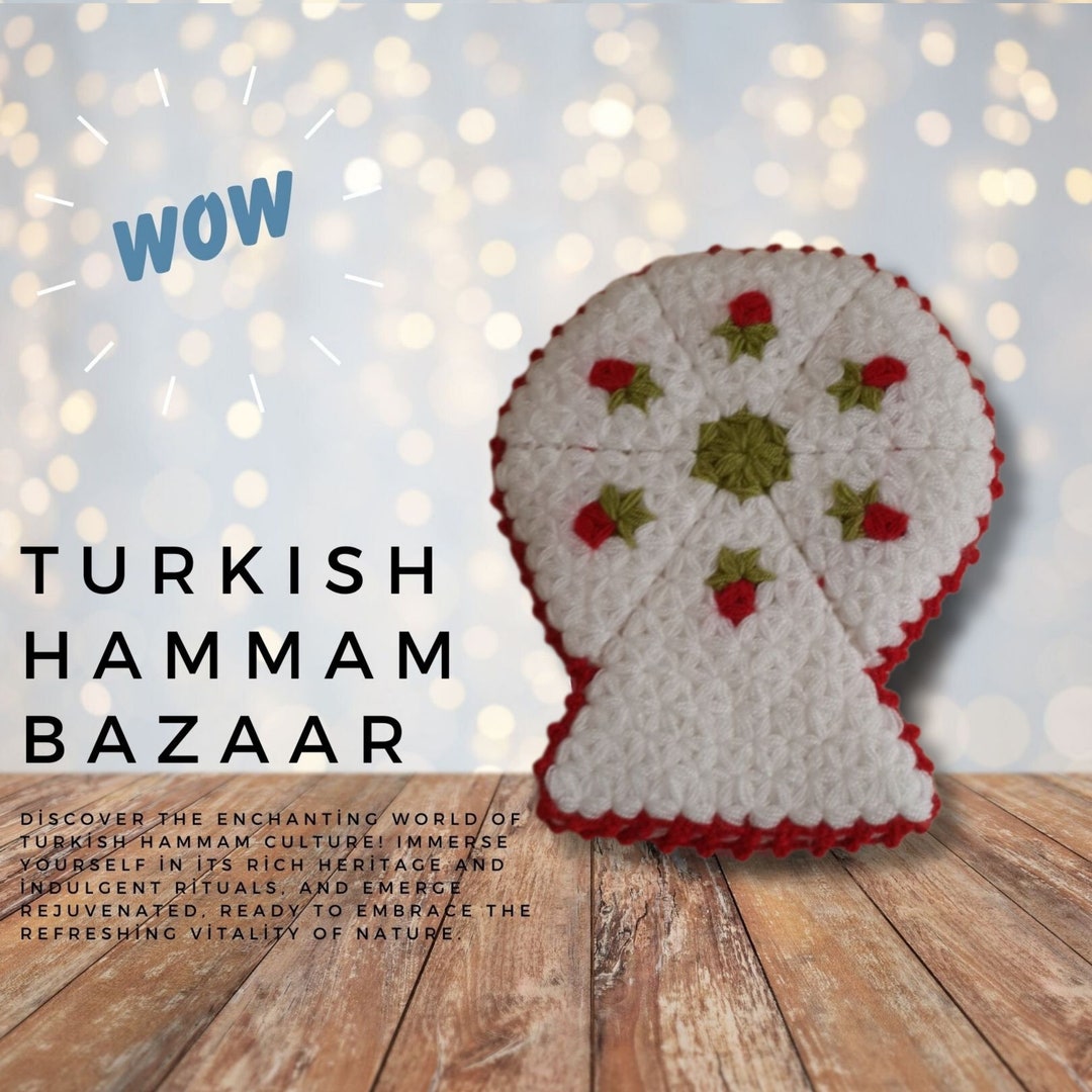 Red Rose Bliss: Handcrafted Turkish Hammam Exfoliating Loofah - Etsy