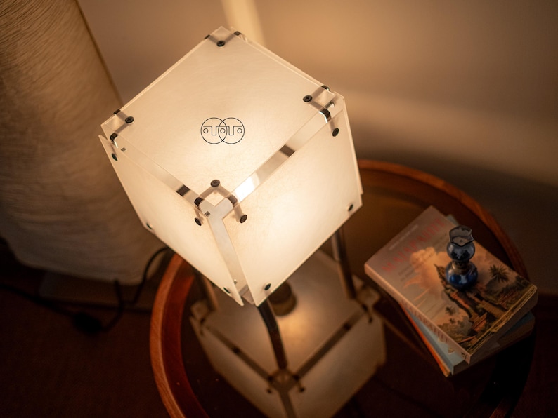 Shoji Wasi X Table Lamp - Minimalist Japanese Lamp - Handmade Unique ...