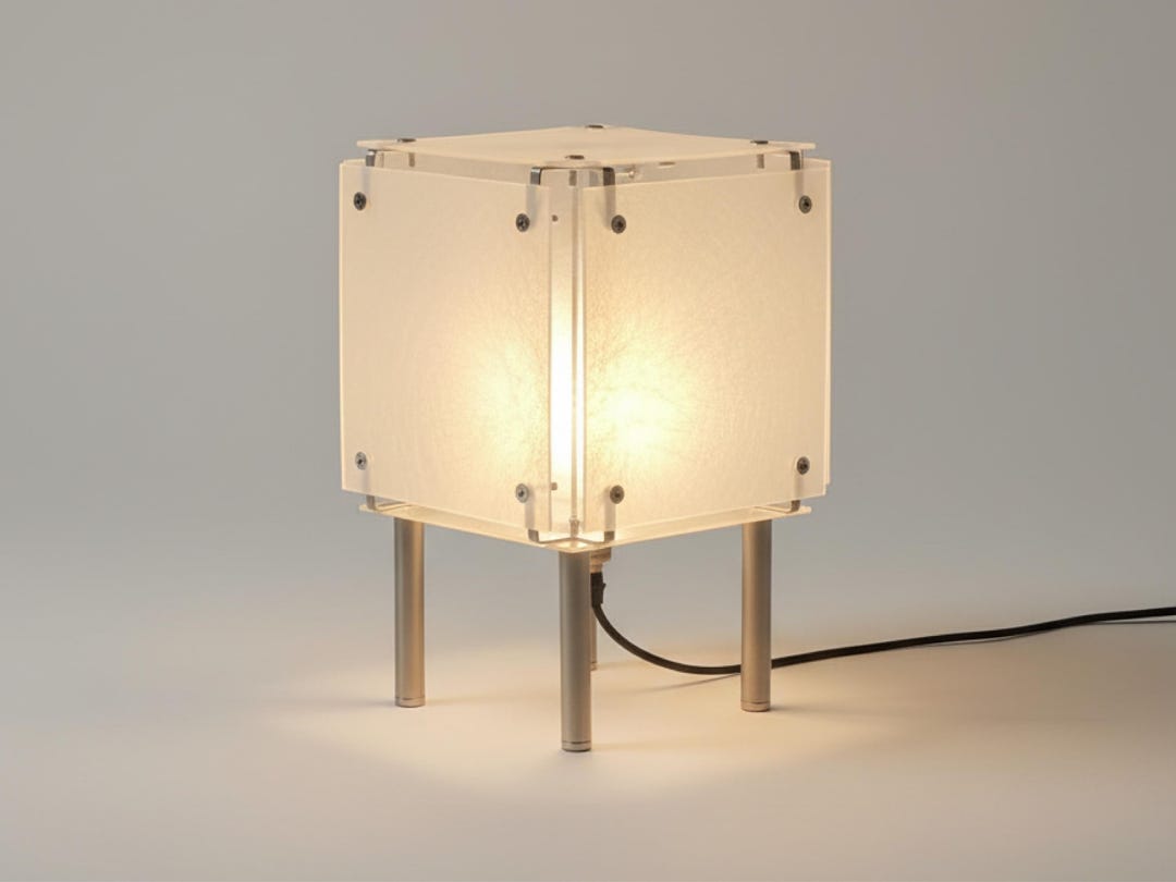 Minimalist Japanese - Shoji Wasi X Table Lamp - Handmade Unique Light ...