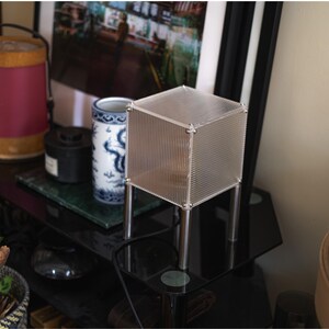 Shoji Lines Table Lamp – Acrylic Japanese Modern Lighting - Etsy