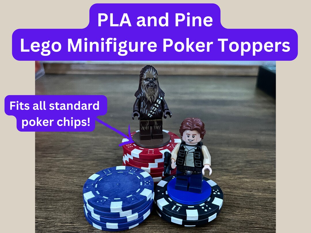 PLA and Pine Lego Minifigure Poker Chip Topper and Display Stand - Etsy