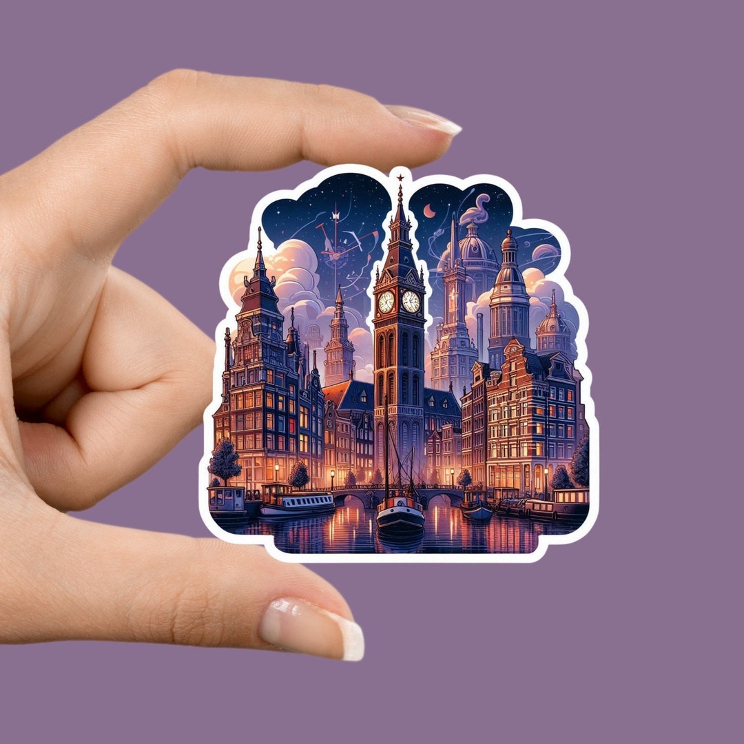 Amsterdam Vinyl Sticker: I Amsterdam Decal | Netherlands Vinyl Sticker ...
