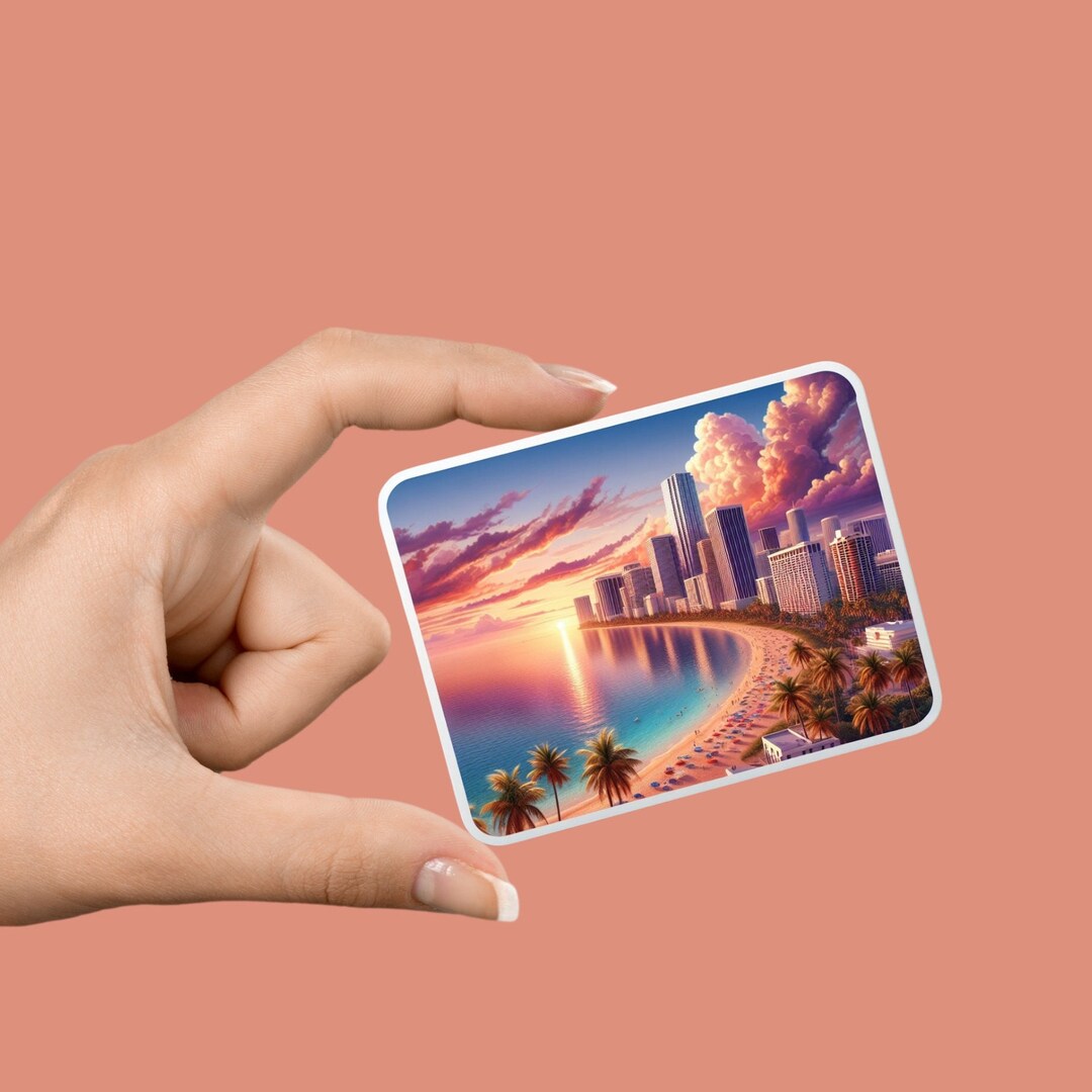 Miami Beach Vinyl Sticker: I South Beach Decal | 305 City Vinyl Sticker ...