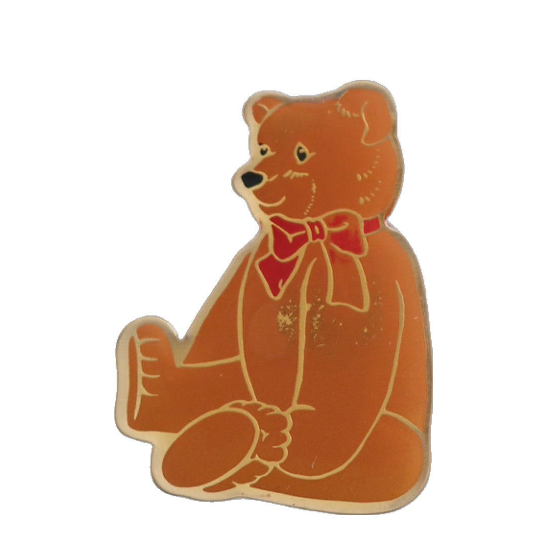 Vintage Schmid Gordon Fraser Teddy Bear Brooch // Luluglitterbug - Etsy