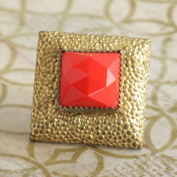 Square Brooch - Etsy