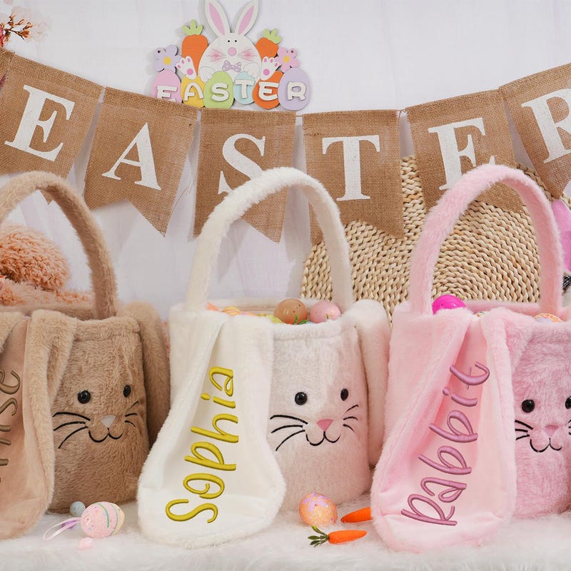 Easter Bunny Basket - Etsy