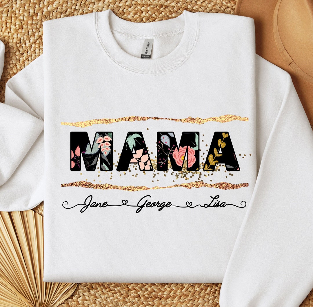 Floral Mama Png, Mama Png, Mama Flower With Kids Names, Mama Floral ...