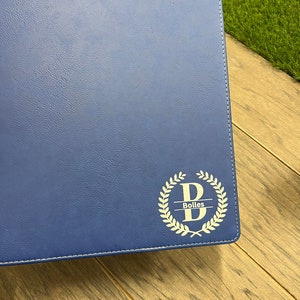 Leather Binder, Binder, Personalized Binder, Leather, 3-ring Binder ...