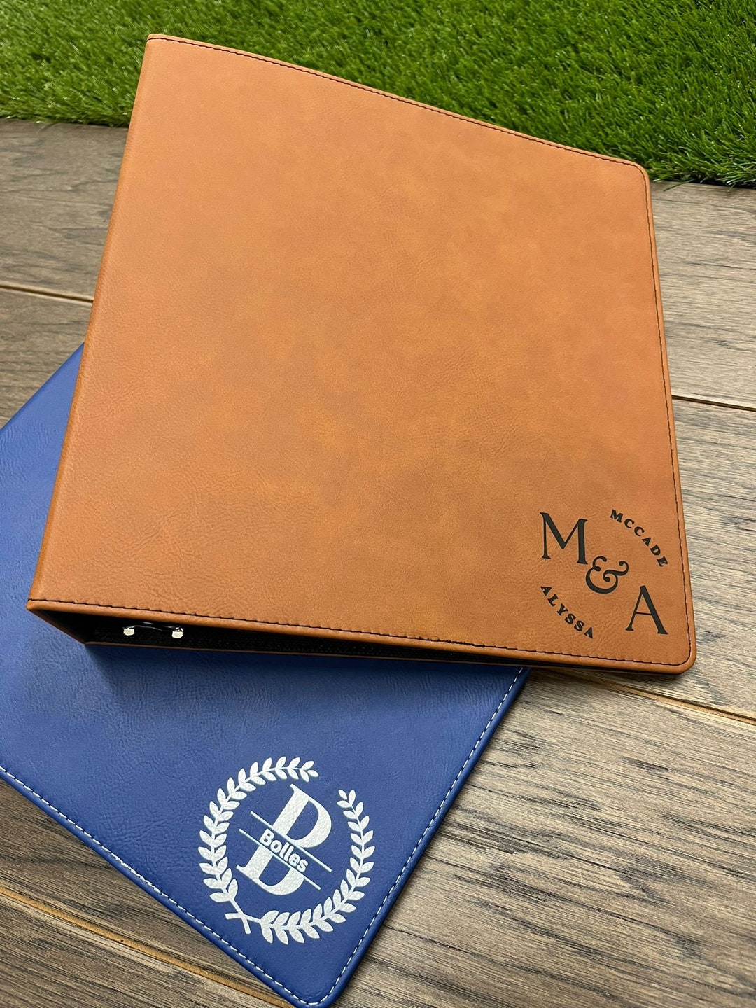 Leather Binder, Binder, Personalized Binder, Leather, 3-ring Binder ...