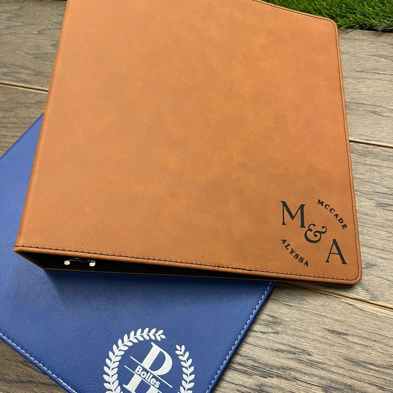 Leather 3 Ring Binder - Etsy