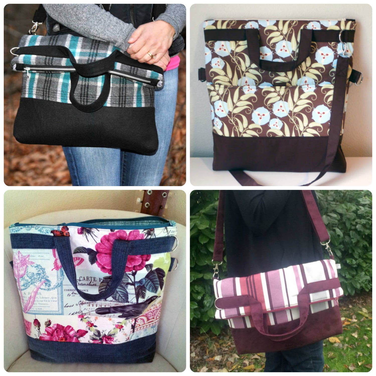 Field Study Fold-over Tote PDF Sewing Pattern - Etsy