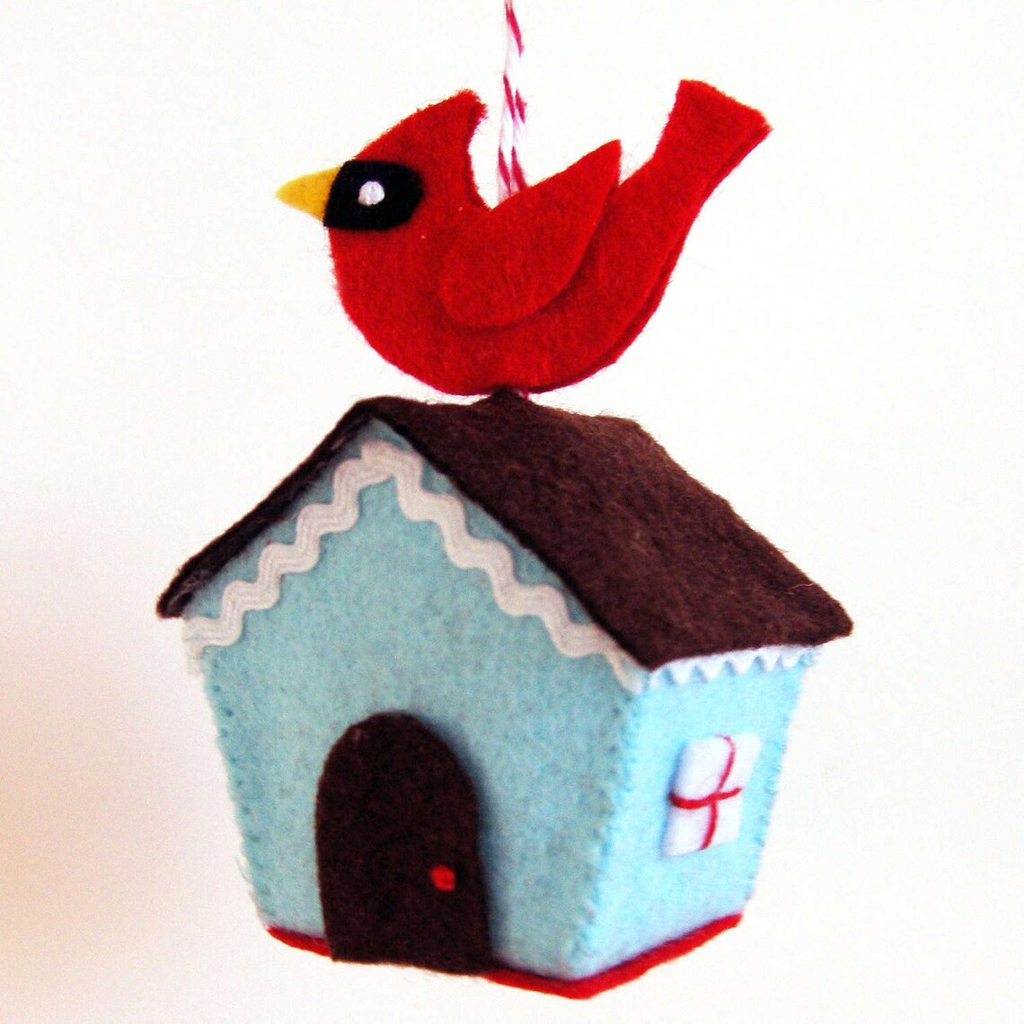 Birdhouse Felt Ornament PDF PATTERN - Etsy