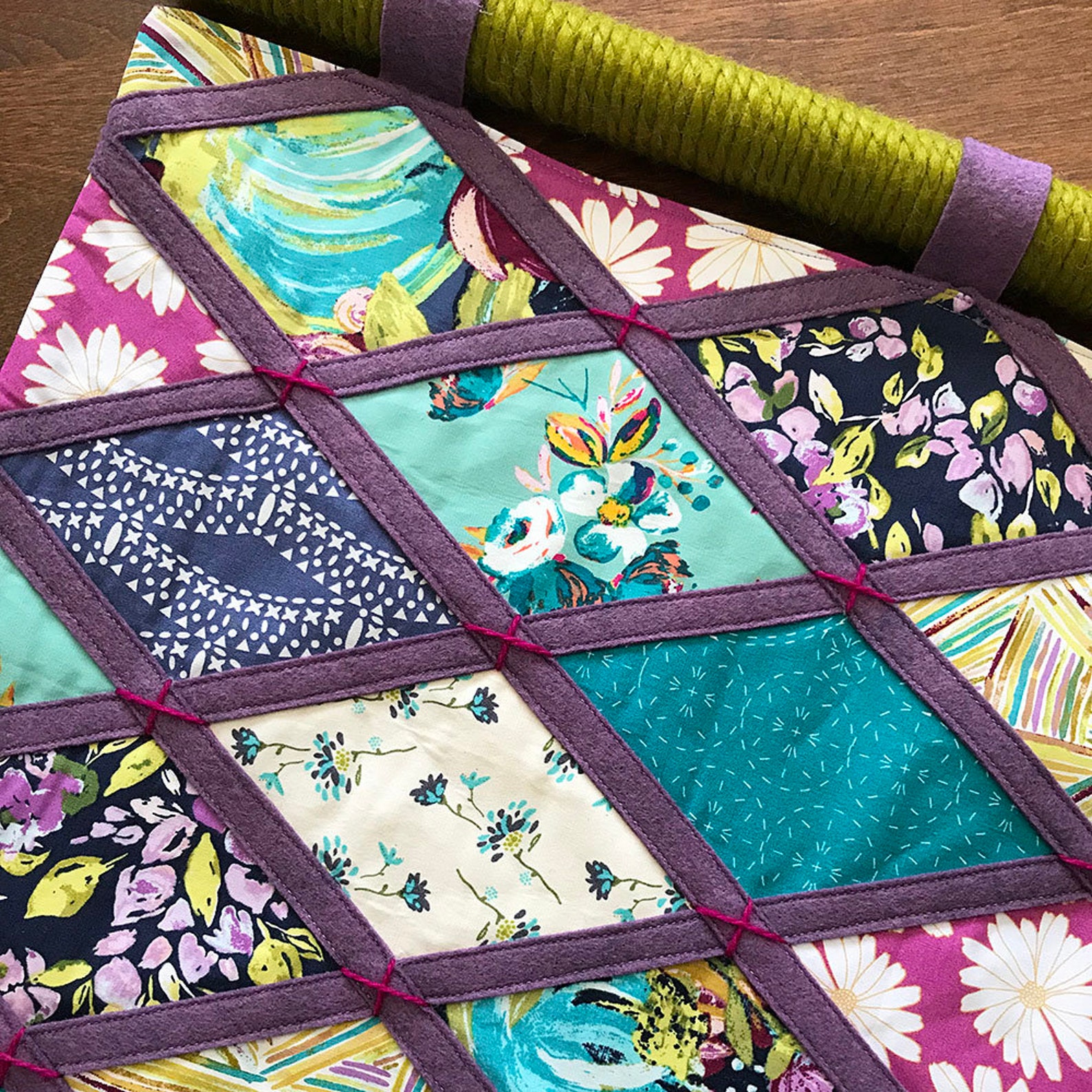 Boho Patchwork Wall Hanging PDF Pattern - Etsy