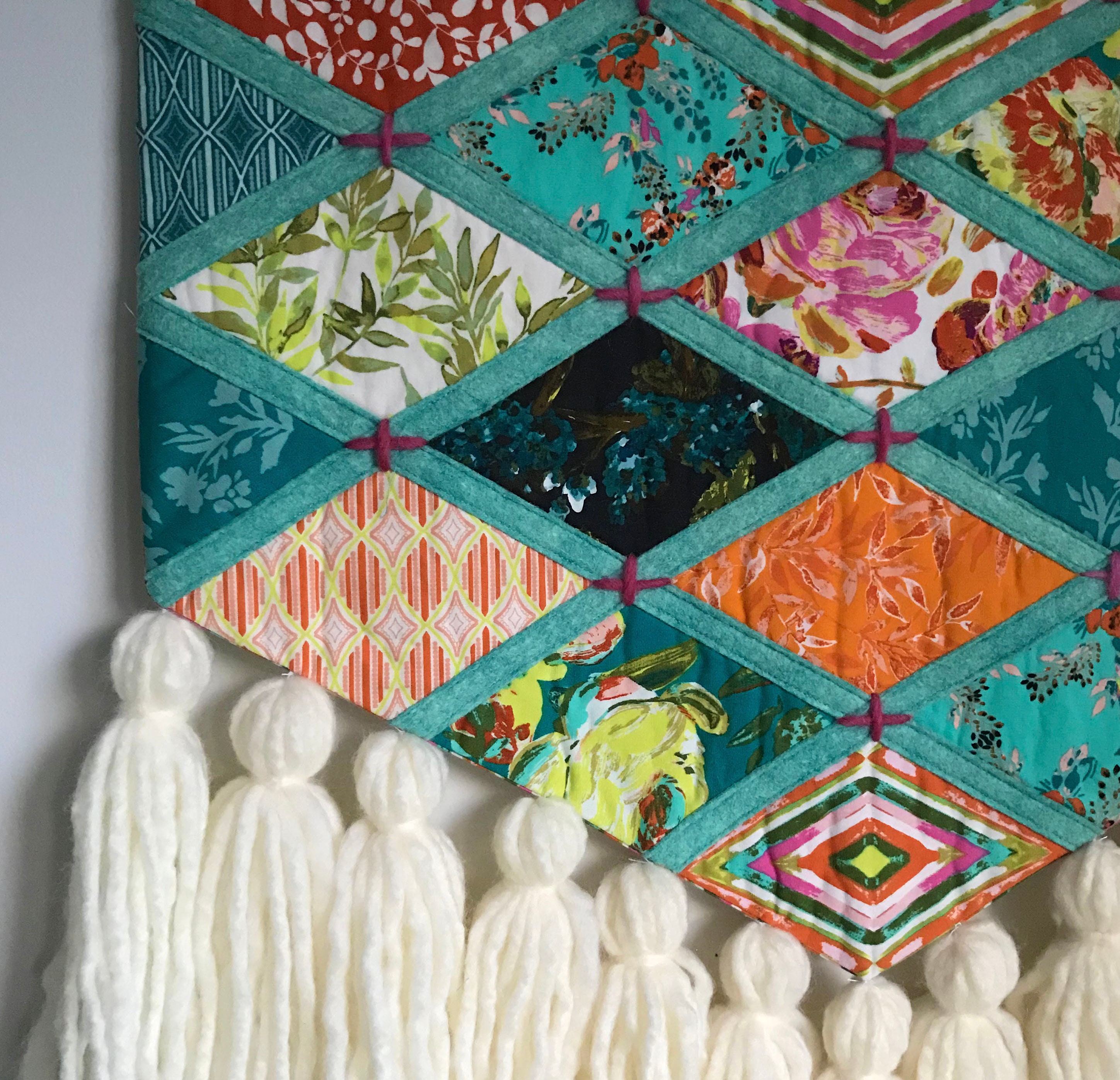 Boho Patchwork Wall Hanging PDF Pattern | Etsy