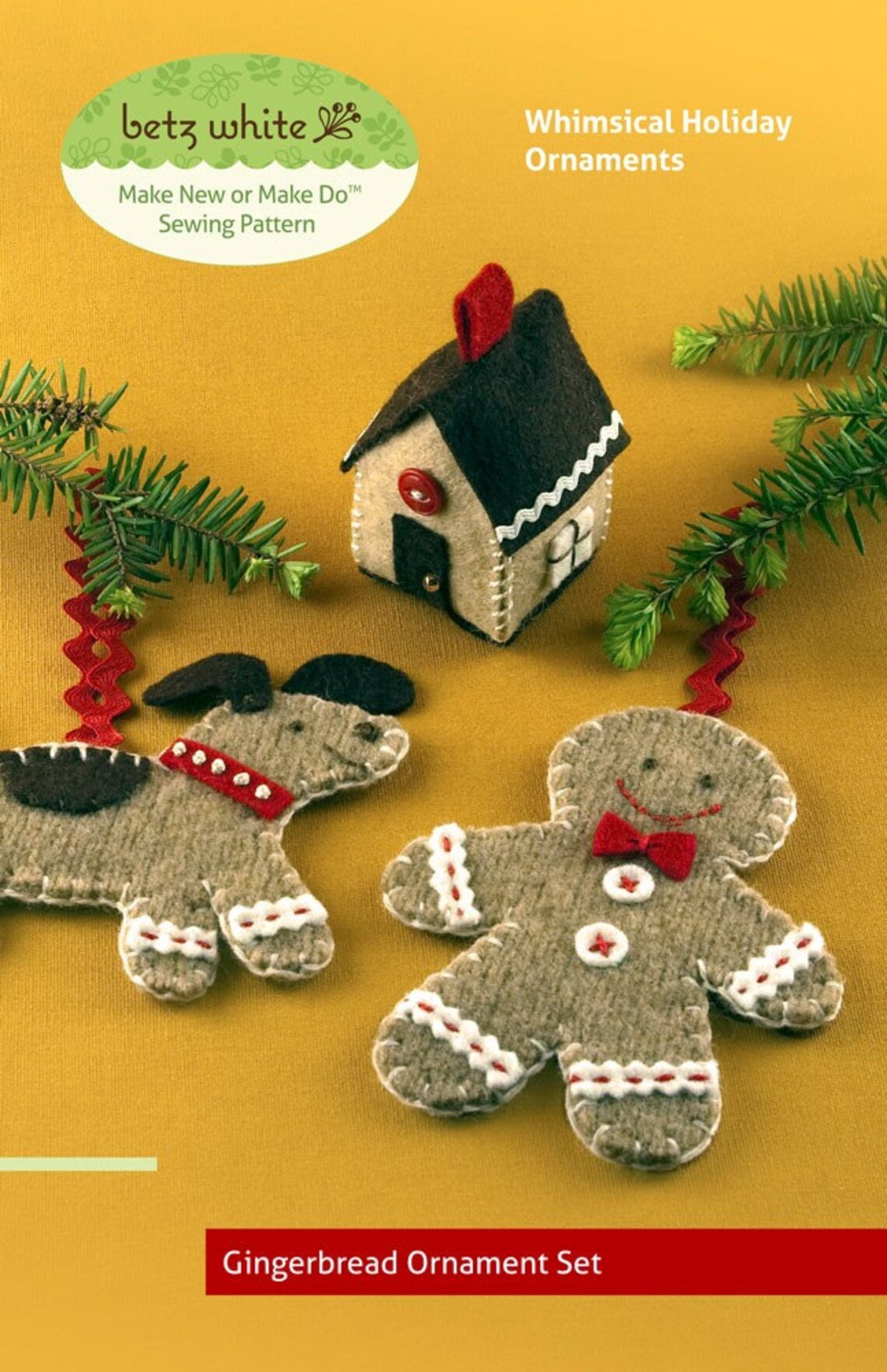 Gingerbread Ornament Set PDF PATTERN - Etsy