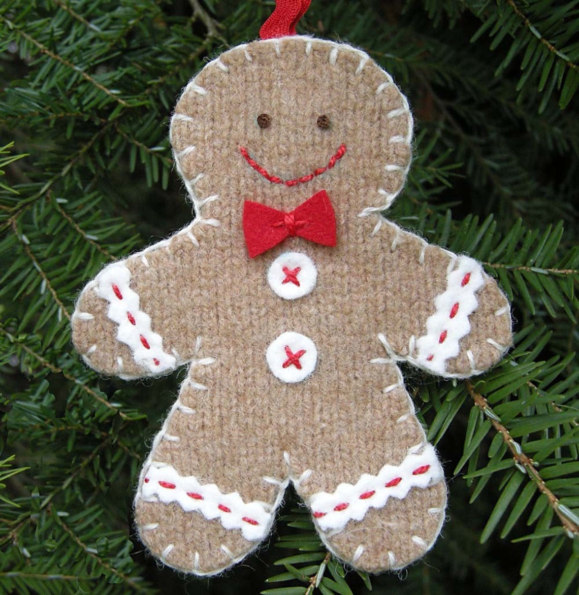 Gingerbread Ornament Set - PDF PATTERN - Etsy