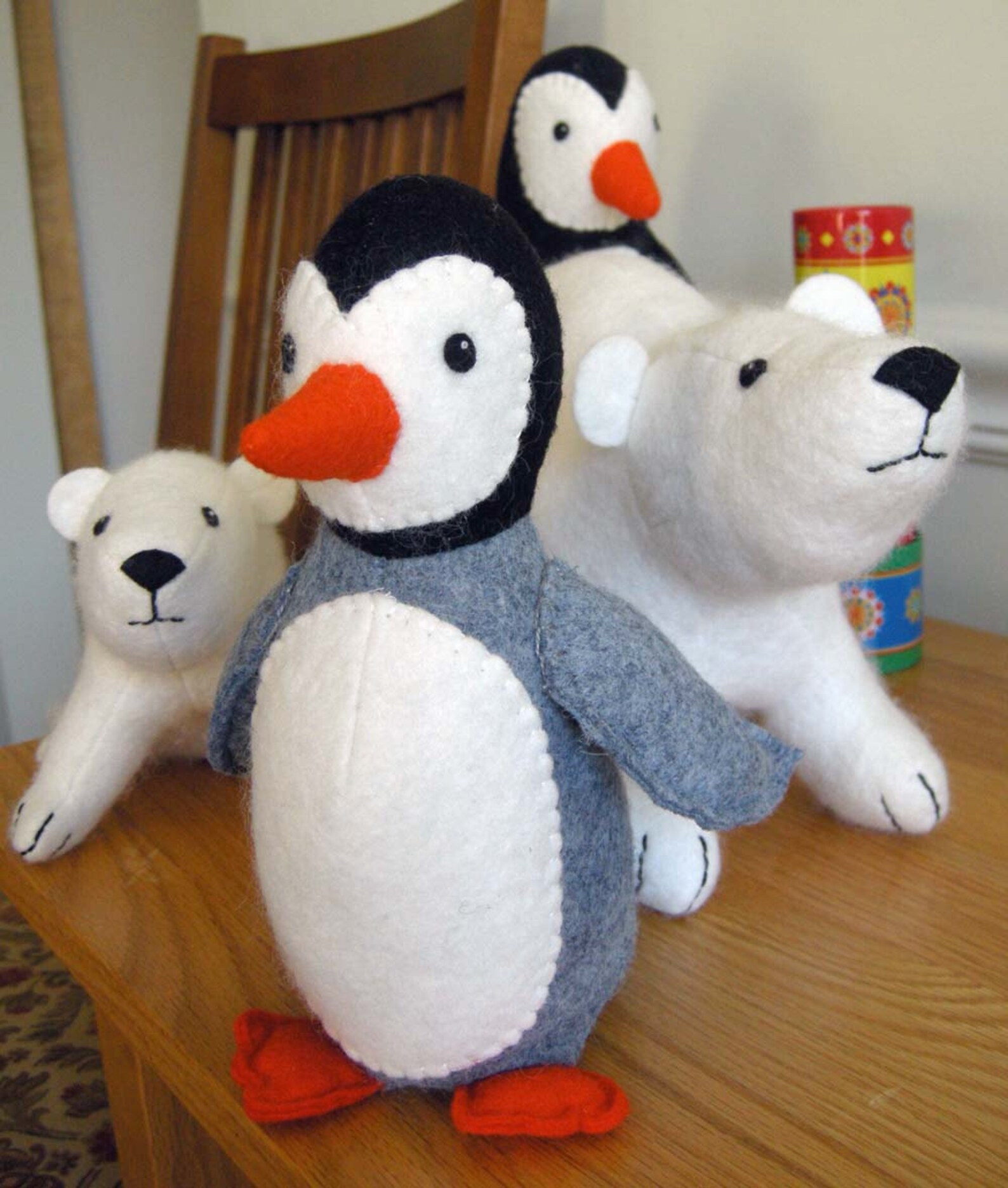Flurry and Fluff Stuffed Felt Polar Bears PDF Pattern - Etsy