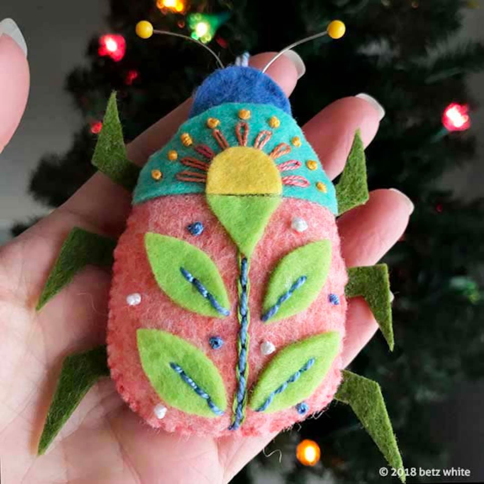 Beetle Bug Felt Ornament PDF PATTERN - Etsy