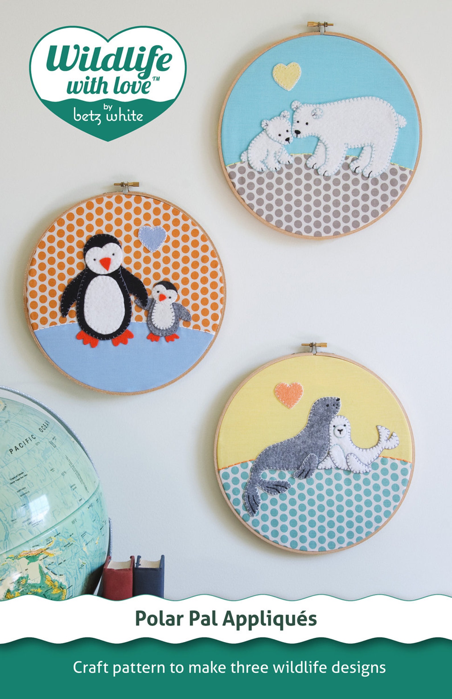 Polar Pals Felt Appliqué PDF Pattern - Etsy