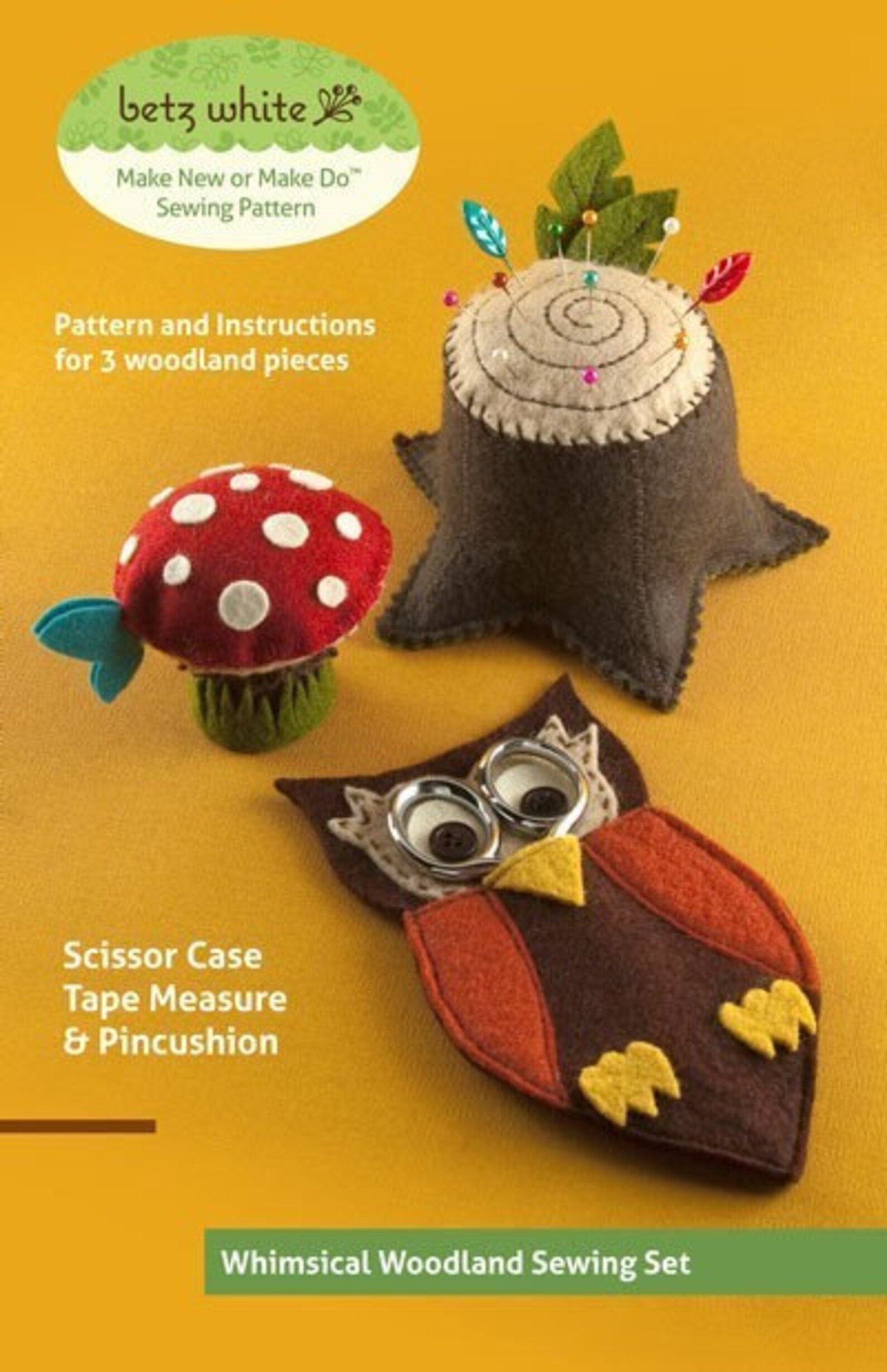 Woodland Sewing Set PDF PATTERN - Etsy