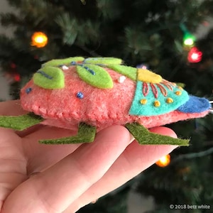 Beetle Bug Felt Ornament PDF PATTERN - Etsy