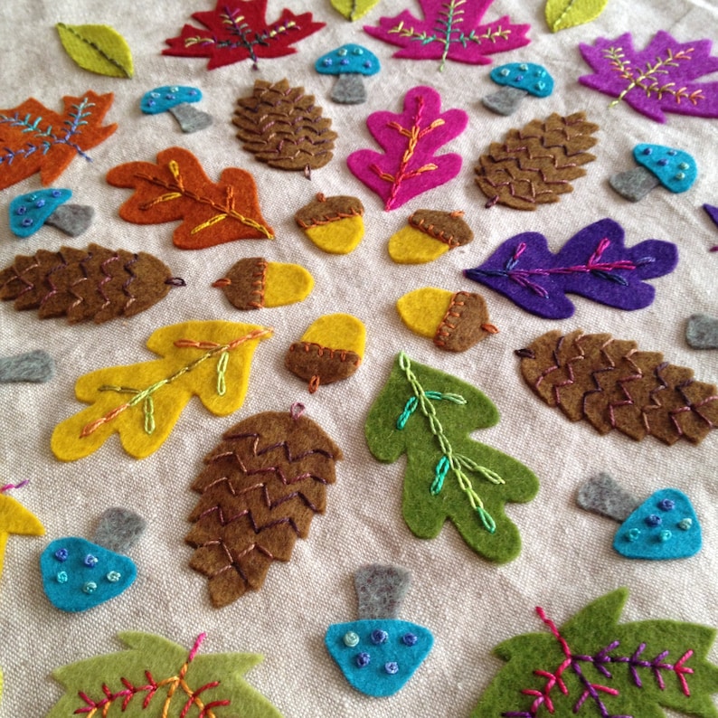 Autumn Banner Embroidery PDF pattern | Etsy