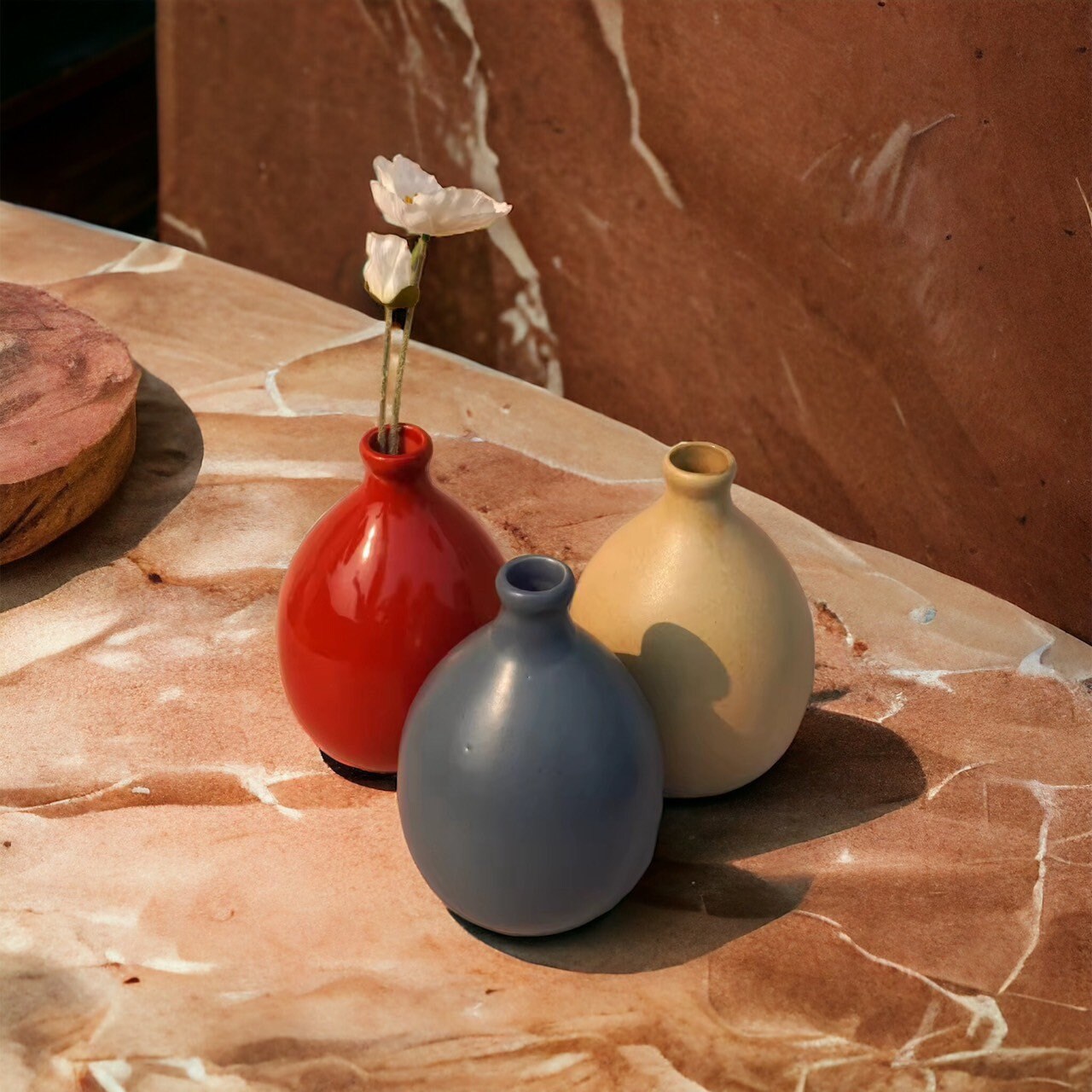 Thai Ceramic Flower Vase,handmade Home Decor Pottery,minimalistic Style ...