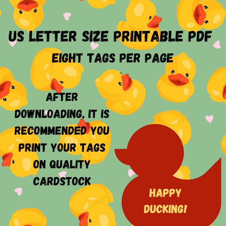 You've Been Ducked Personalized Printable Jeep Ducking Tags, Ducking ...