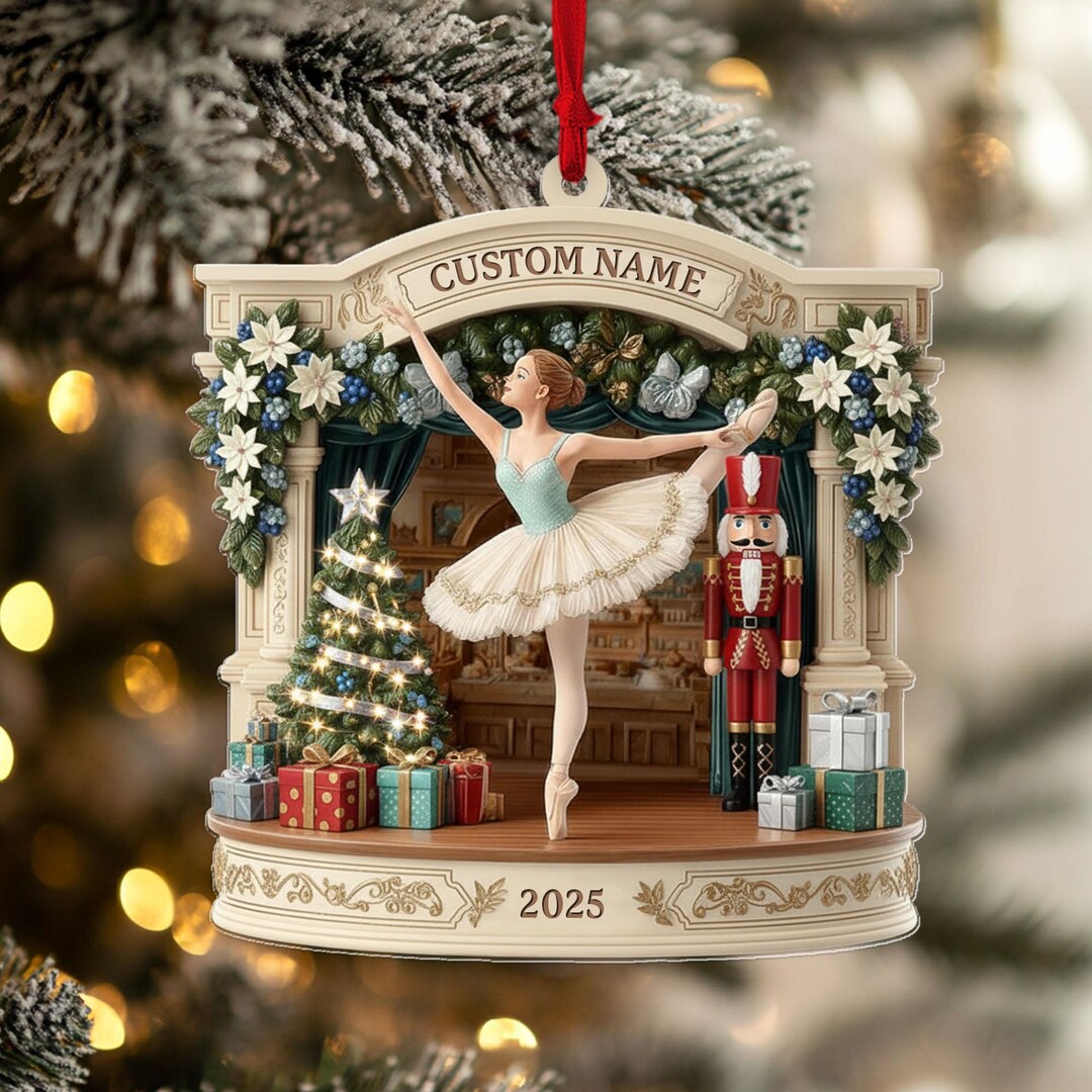 Personalized Nutcracker Ballet 2D Flat Acrylic Ornament 2025 – Custom ...