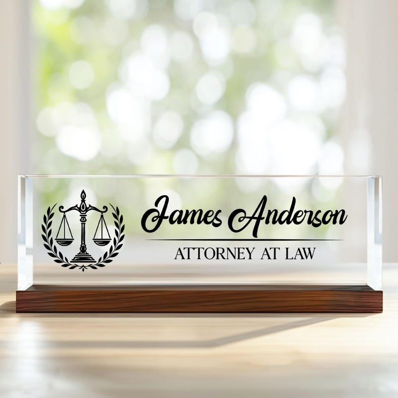 Judge Name Plate - Etsy