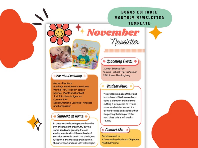 Editable Meet the Teacher Template, Back to School, Daycare Flyer ...