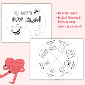 Kindness Spinner Wheel Craft, Classroom Kindness, Kindness Activity for ...