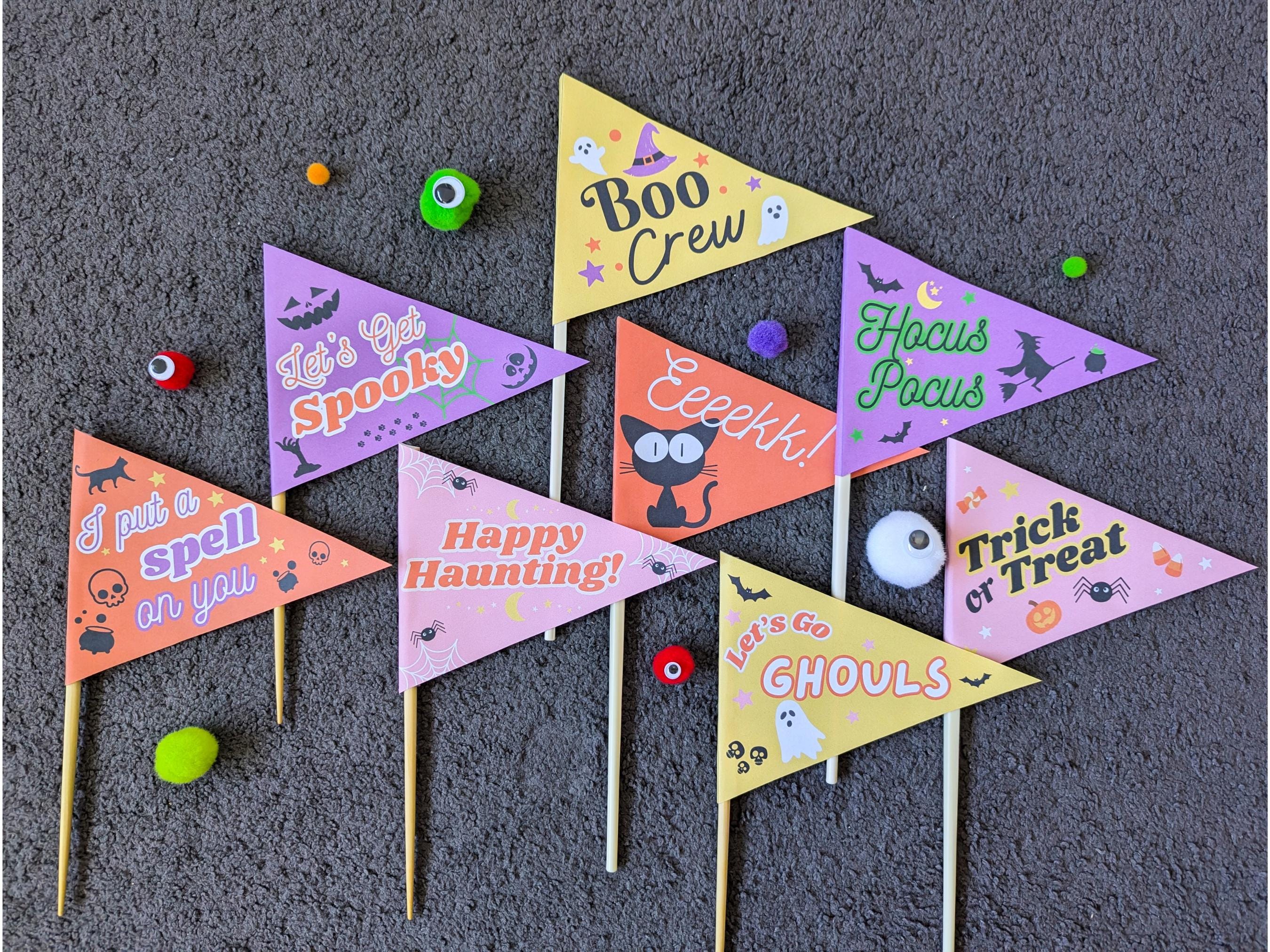 Halloween Pennant Flag Printable, Halloween Party, Kids Boo Basket ...