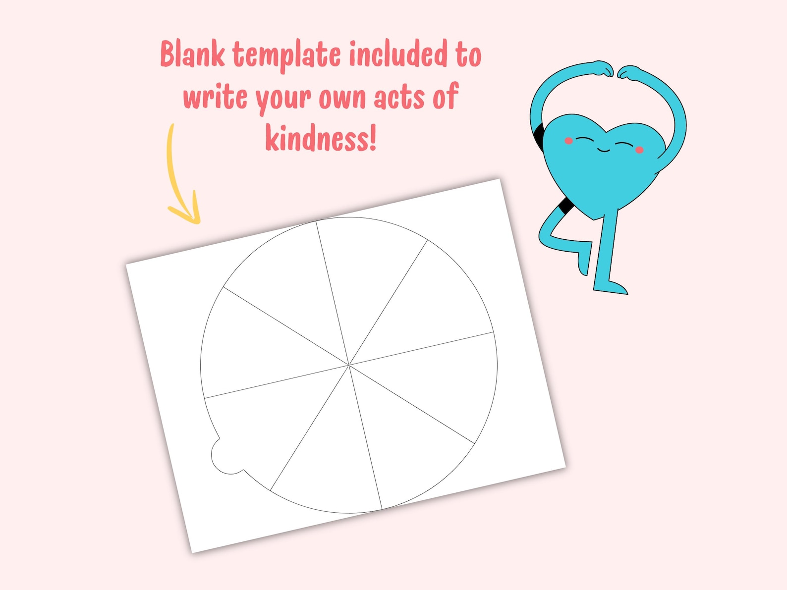 Kindness Spinner Wheel Craft, Classroom Kindness, Kindness Activity for ...