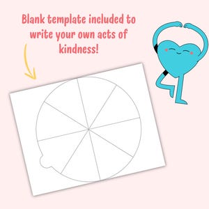 Kindness Spinner Wheel Craft, Classroom Kindness, Kindness Activity for ...