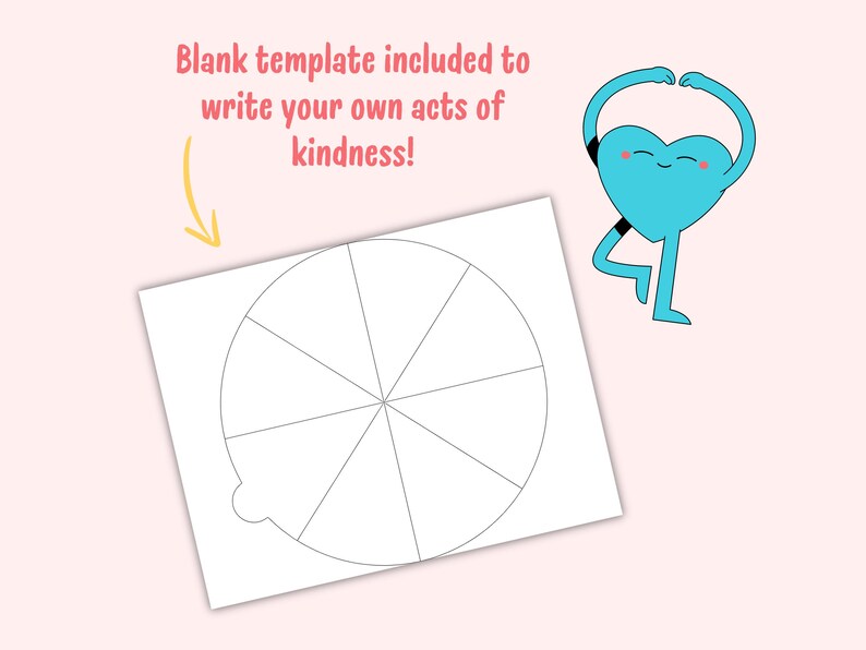 Kindness Spinner Wheel Craft, Classroom Kindness, Kindness Activity for ...