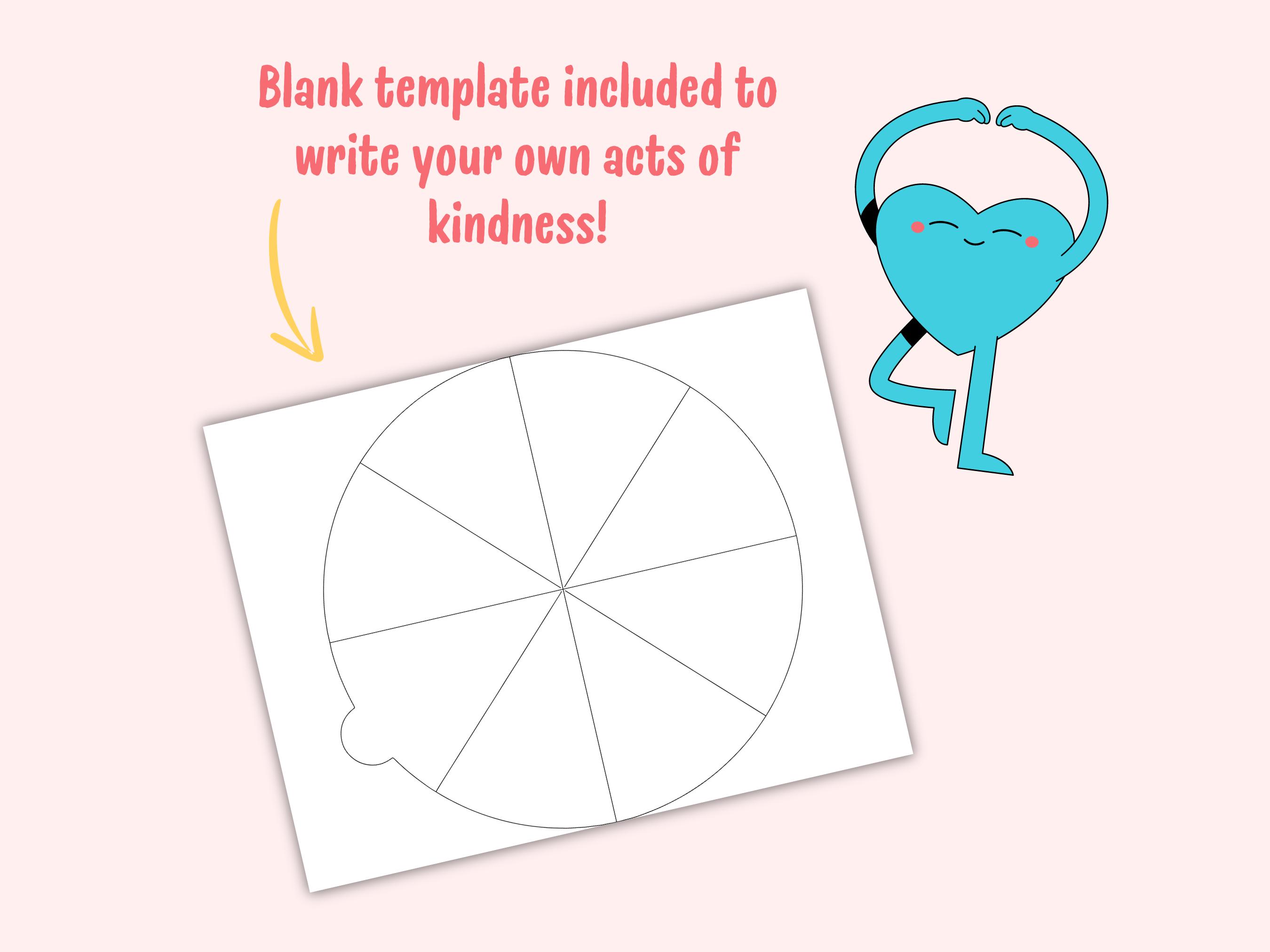 Kindness Spinner Wheel Craft, Classroom Kindness, Kindness Activity for ...