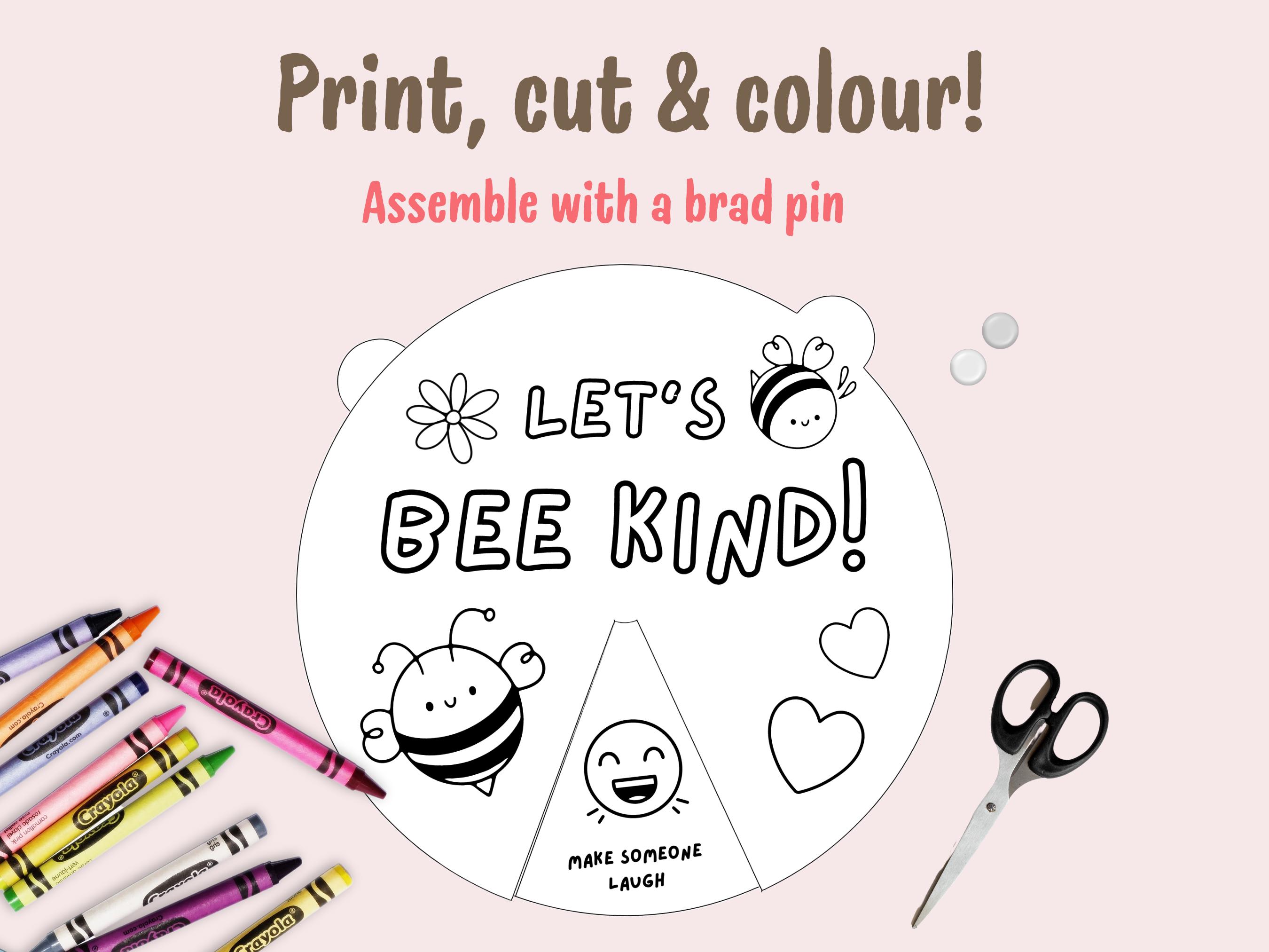 Kindness Spinner Wheel Craft, Classroom Kindness, Kindness Activity for ...