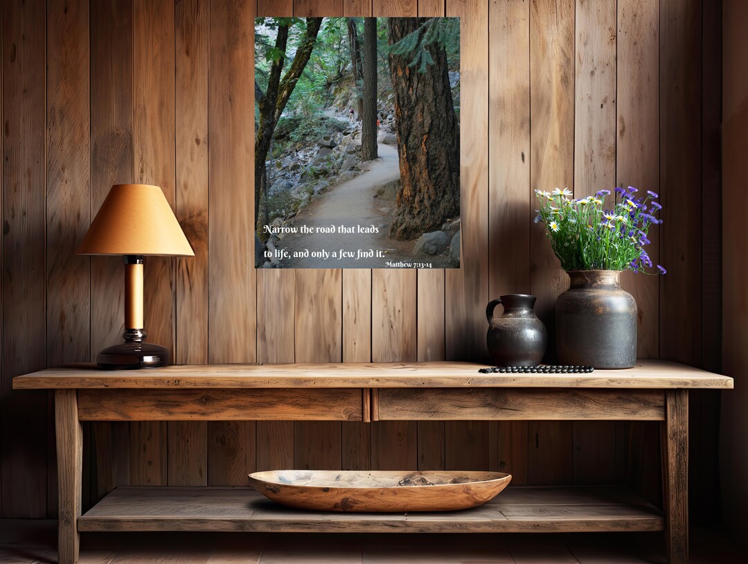 Bible Verse Poster, Bible Verse Photo, Nature Path Poster ...