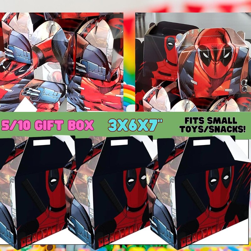 Deadpool Party Supplies - Etsy
