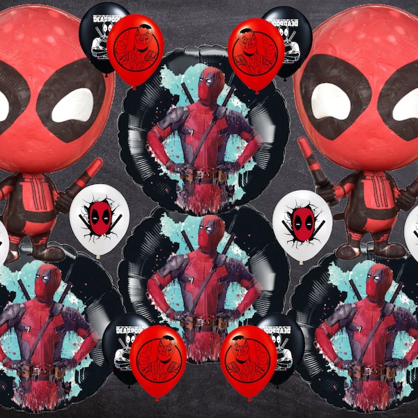 Deadpool Party Supplies - Etsy