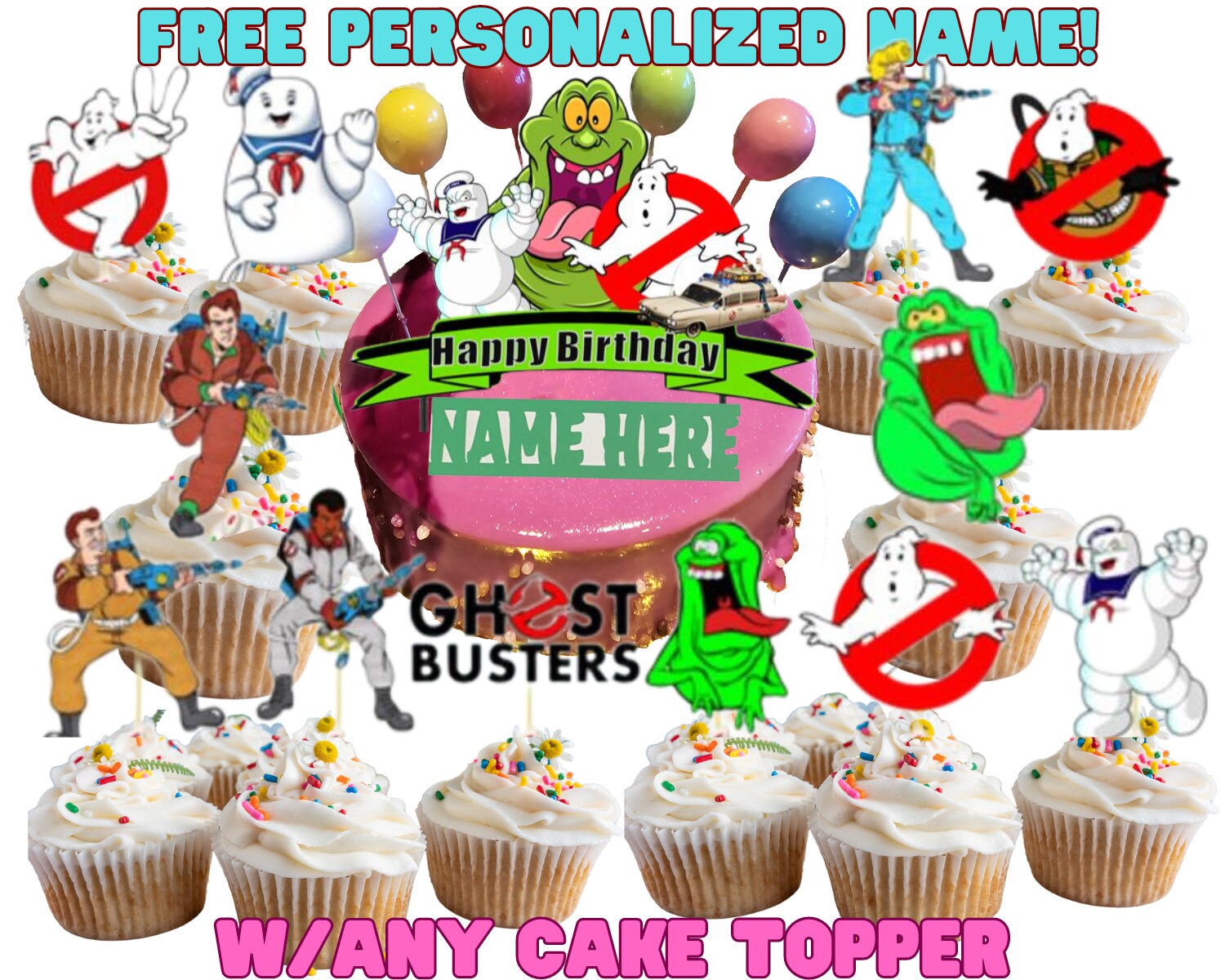 Ghostbusters Bouquet Birthday Balloons Supplies Event Celebration ...