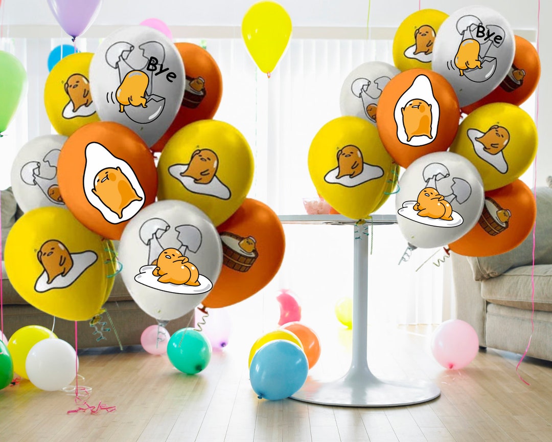 GUDETAMA Tableware Party Cake Topper Cupcake Happy Birthday Supplies ...