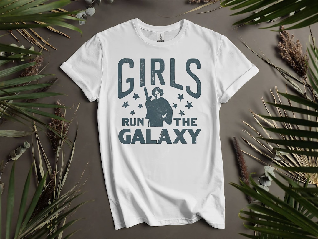 Star Wars Princess Leia Girls Run the Galaxy Custom T-shirts for Men ...