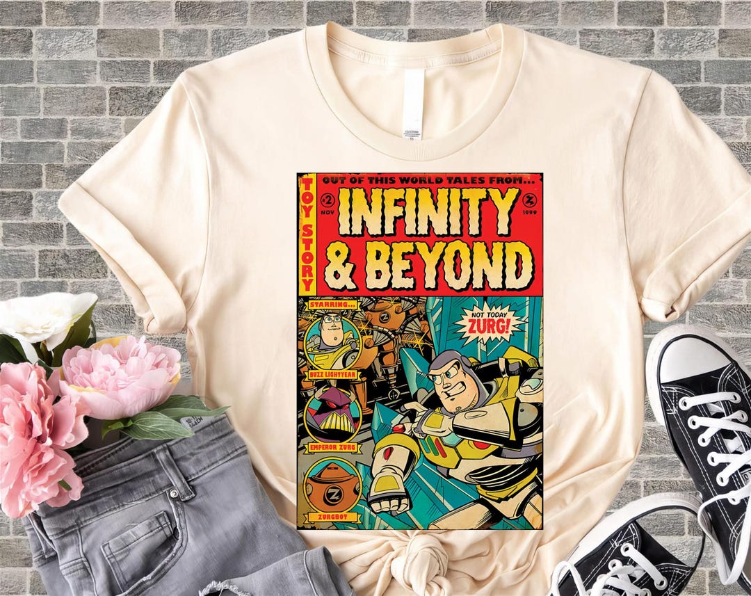 Disney Toy Story Buzz Lightyear Comic Retro Tshirt | Unisex Adult Tee ...