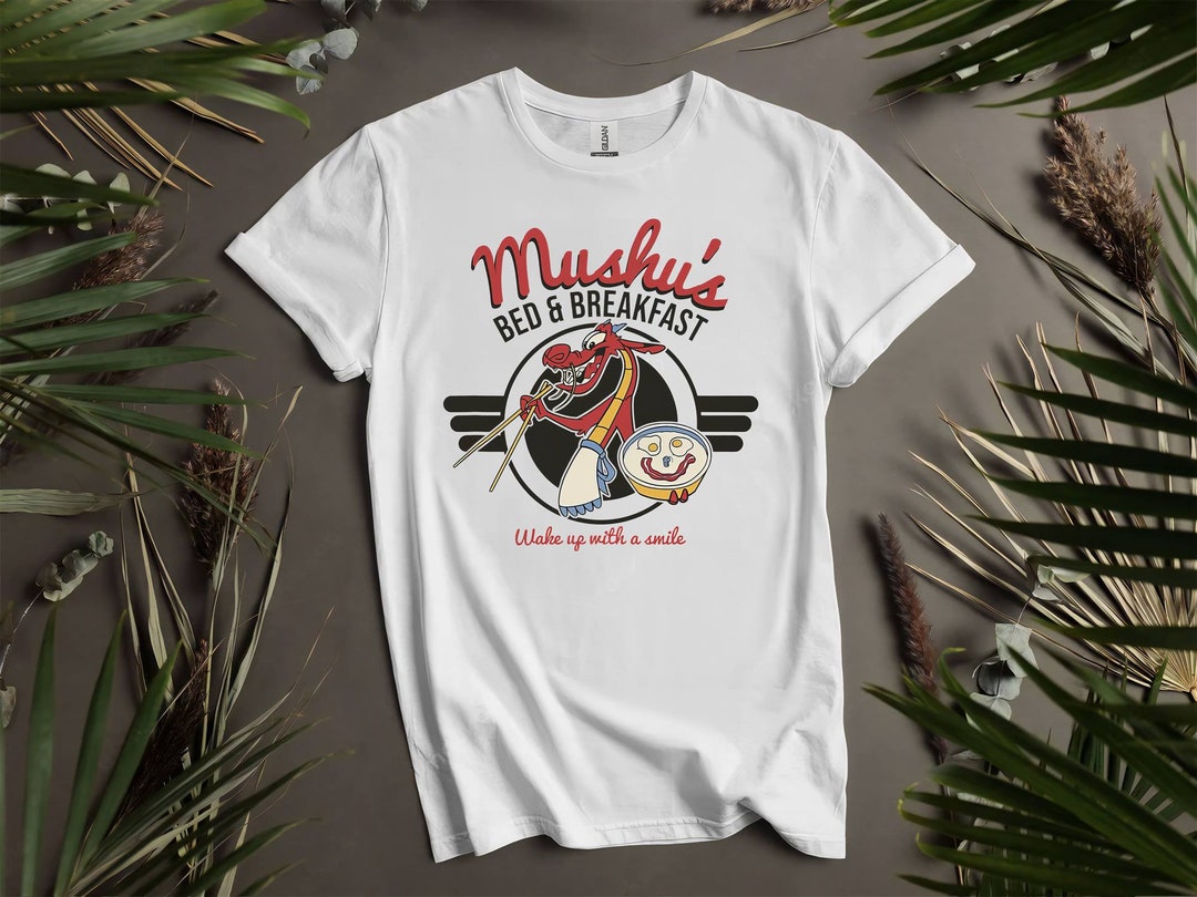 Disney Mulan Mushu's Bed and Breakfast Poster Custom T-shirts for Men ...